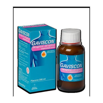 Gaviscon 500 Mg/10 Ml + 267 Mg/10 Ml Sospensione Orale Aroma Menta 24 ...