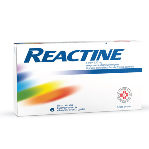 Reactine 5 Mg + 120 Mg Compresse A Rilascio Prolungato, 6 Compresse In ...