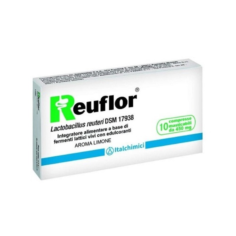 Reuflor 10cpr Masticabili | MarconiFarma - La tua farmacia online di ...