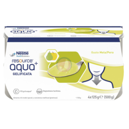 Nestlé Resource Aqua+ Acqua Gelificata Gusto Mela/Pera 4x125 Gr | MarconiFarma - La tua farmacia ...