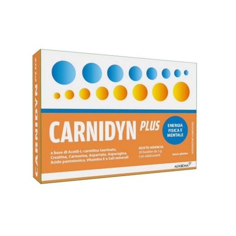 Carnidyn Plus Integratore Energetico Con Carnitina 20 Bustine ...