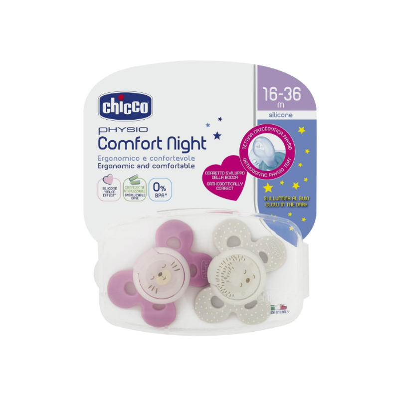 Chicco Ciuccio Comfort Luminoso Silicone Boy 16 36 | MarconiFarma - La ...