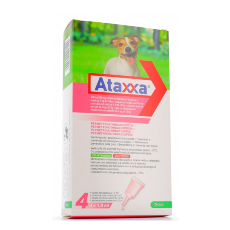 Ataxxa 500 Mg/100 Mg Soluzione Spot On Per Cani Da 4 Kg A 10 Kg ...