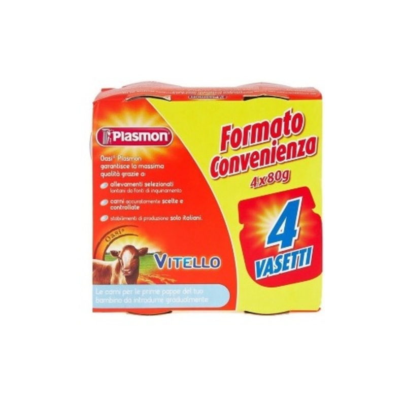 Plasmon Omogeneizzato Vitello 4x80 Gr | MarconiFarma - La tua farmacia ...