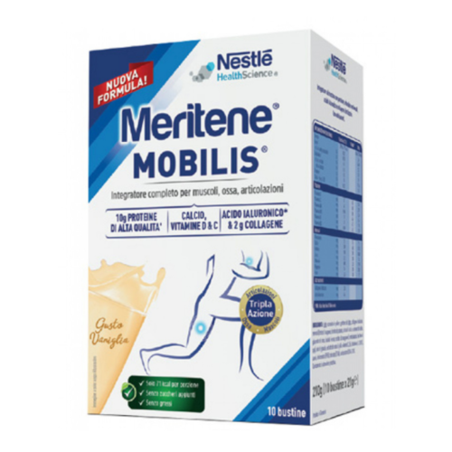 Meritene Mobilis Vaniglia Integratore Muscoli Ossa Articolazioni 10 Bustine | MarconiFarma - La ...