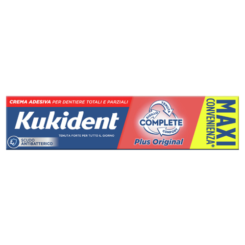 Kukident Complete Plus Original Crema Adesiva Per Dentiere 65 Gr ...