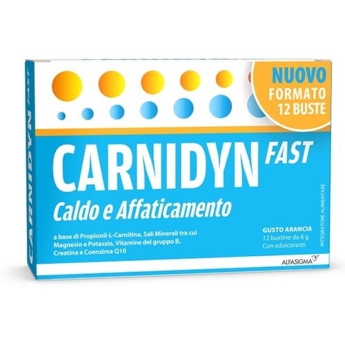 Carnidyn Fast Integratore Energetico Con Carnitina 12 Bustine ...