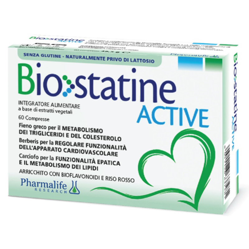 Biostatine Active Integratore Colesterolo 60 Compresse | MarconiFarma ...