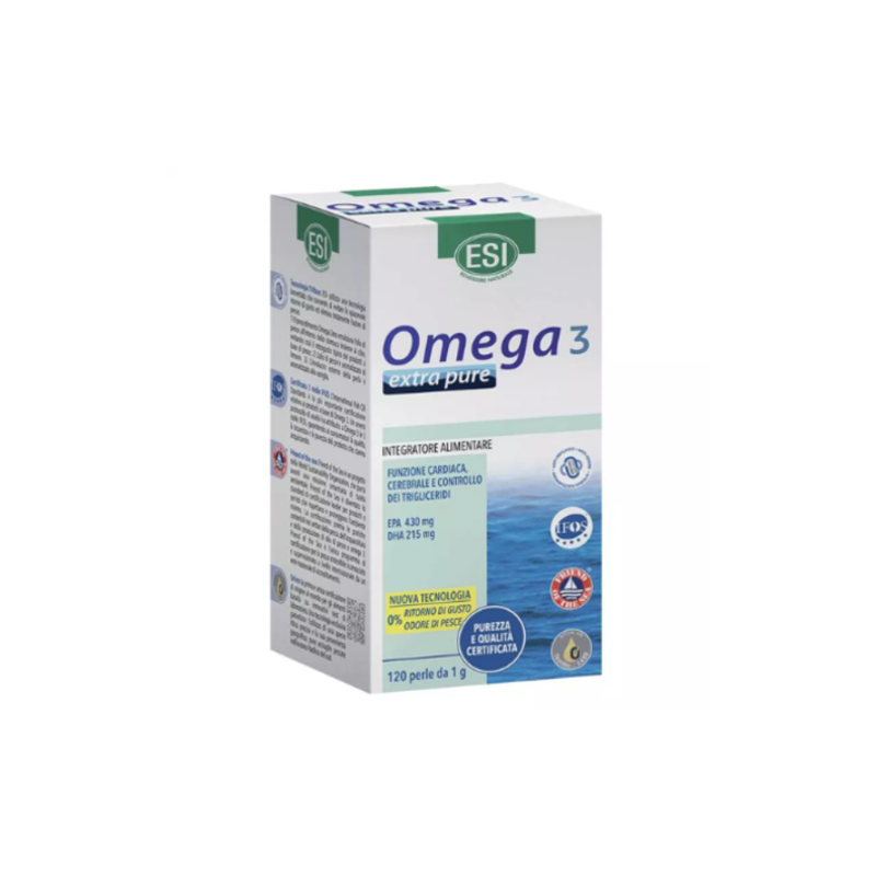 Esi Omega3 Extra Pure Integratore Di Omega3 80 Perle + 40 Perle | MarconiFarma - La tua farmacia ...