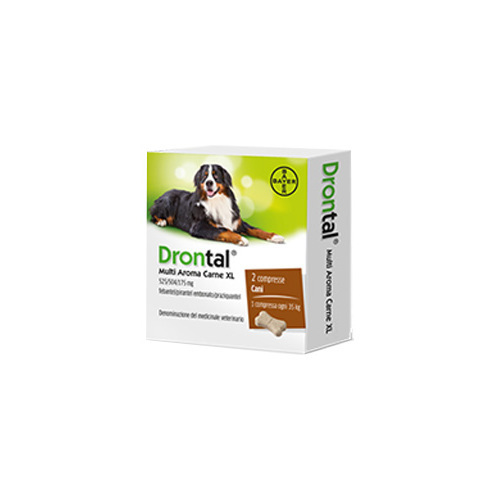 Drontal Multi Aroma Carne Xl 525/504/175 Mg Compresse Per Cani ...